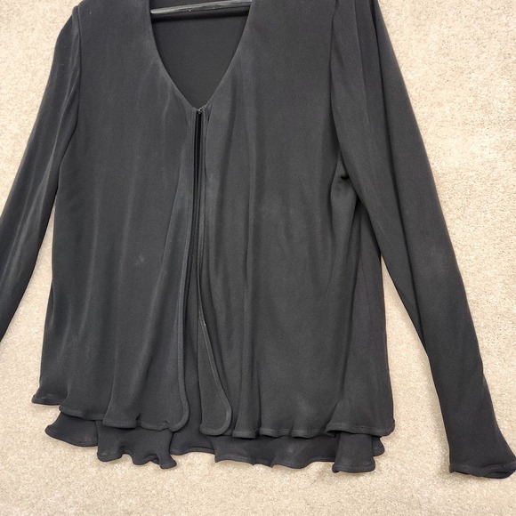 Yolanda lorente | Jackets & Coats | Vintage Yolanda Lorente Black Silk ...